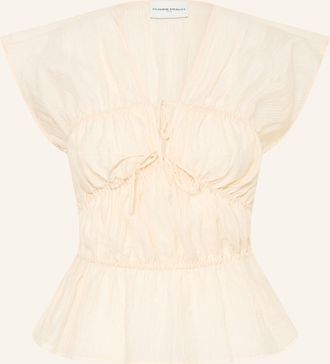 Claudie Pierlot Claudie Pierlot Blusenshirt Mit R&uuml;schen beige