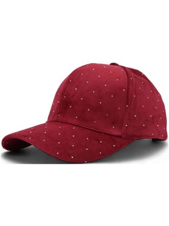 styleBREAKER Cap Samt Baseball Cap mit Strass
