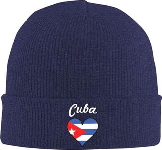 Generic Bonnet Thermo Drapeau-Dr&ocirc;le-De-Cuba-Cubain-Cubano- Classique Chapeau Doux Bonnet en Tricot pour Shopping D&eacute;contract&eacute;e lescalade