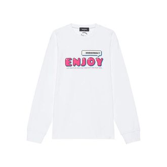 Dsquared2 Langarm-T-Shirt - - Tops - Damen - Wei&szlig; - XL