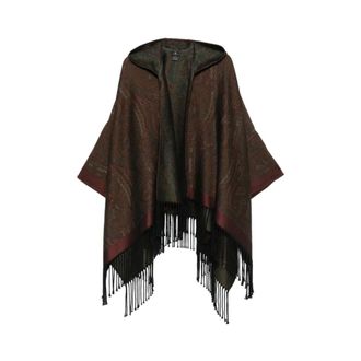 Etro Cape &agrave; capuche - Femme - Vestes - Brun - Taille: ONE Size