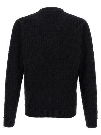 Fendi Mens Black Cotton Cardigan Clothing