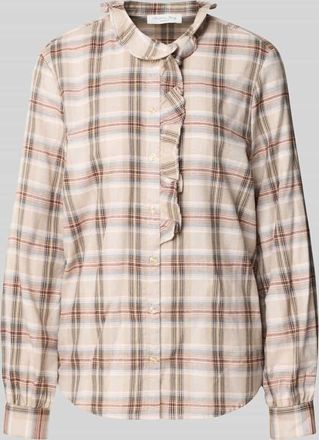 Christian Berg Bluse mit R&uuml;schenkragen und Knopfleiste