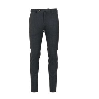 Pantaloni Torino Pantalon Slim Fit Laine Gris Anthracite - Homme - Pantalons - Gris - Taille: 2XL