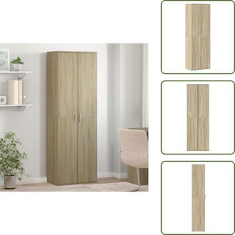 vidaXL Highboard Sonoma-Eiche 60x35x180 cm Holzwerkstoff - Hochschrank - Wohnzimmerm&ouml;bel - Holz Sideboard - Eiche M&ouml;bel - Aufbewahrungsraum