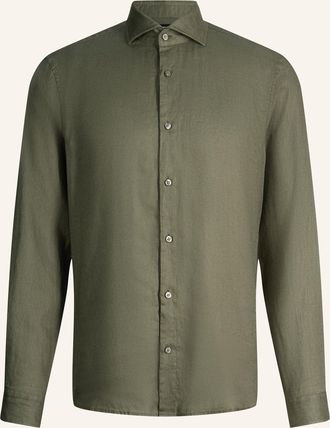 Strellson Leinenhemd Ceasar Slim Fit gruen