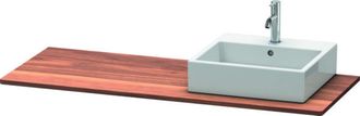 Duravit XSquare Massivholz-Konsole 061G, 1400 x 550 mm, 1 Ausschnitt rechts - XS061GR7777
