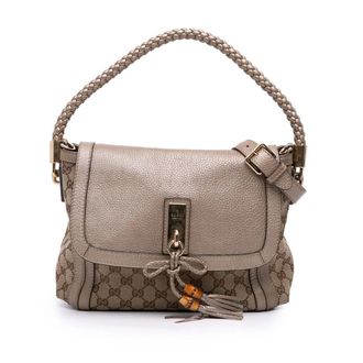 Gucci Hobo Bags - GG Canvas Bella Flap Satchel - Gr. unisize - in Braun - für Damen