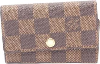 Louis Vuitton unisex, Pre-owned, Brun, Taille: ONE Size Porte-cl&eacute;s en tissu Pre-owned