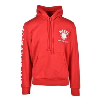 Diesel Homme, Sweatshirts et sweats &agrave; capuche, Rouge, Taille: L SweaT-shirt en m&eacute;lange de coton