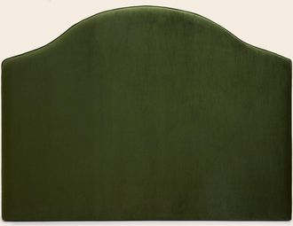 Madura T&ecirc;te De Lit Tapiss&eacute;e Cephee Velours vert olive - VERT