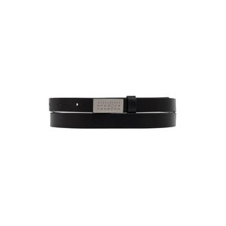 Maison Margiela Ceinture en cuir &agrave; boucle num&eacute;rique - unisex - Accessoires - Noir - Taille: ONE Size