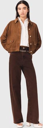 Maje Bootcut-jeans Mit Kette - Braun - Maje