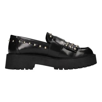 Ovye By Cristina Lucchi Femme, Chaussures, Noir, Taille: 37 EU Mocassins en cuir clout&eacute;s