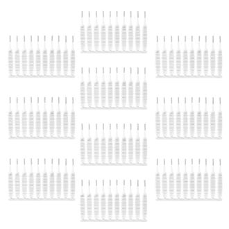 Hemoton 100 St&uuml;ck Duschkopf Reinigungsb&uuml;rste aus Langlebigem Material Kleine Lochb&uuml;rste zur Effektiven Spaltreinigung Haushaltswerkzeug f&uuml;r Gr&uuml;ndliche Duschd&uuml;