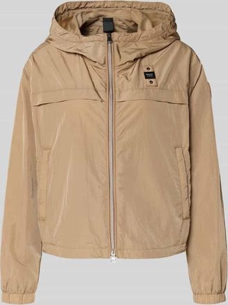 Blauer Trekking Jacke mit Kapuze Modell BURRAGE