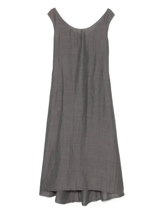Yohji Yamamoto robe sans manches à design superposé (années 2010) - Gris
