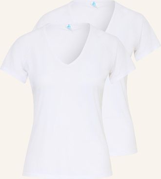 Odlo 2er-Pack Funktionsw&auml;sche-Shirt Active Light weiss