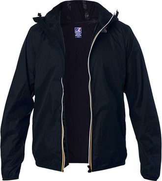 K-Way Herren Regenjacke schwarz Mikrofaser unifarben