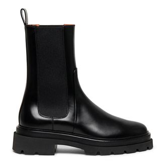 Santoni Stylische Leder-Kampfstiefel - - Shoes - Damen - Schwarzk - 36 EU