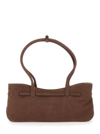 Margesherwood Womens Shoulder Bag With Brown Leather Details Cow