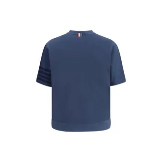 Thom Browne Mens Blue Cotton Sportswear Clothing