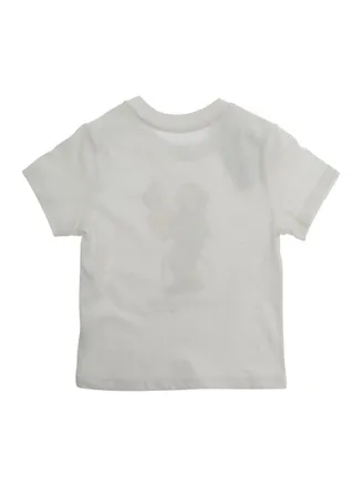 Polo Ralph Lauren Unisex T-Shirt Front Logo Print White Cotton T-Shirts And Polos