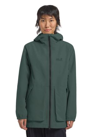 Jack Wolfskin Funktionsparka JACK WOLFSKIN TERRAVIEW 2L PARKA W, Damen, Gr. L (42/44), sagopalm, Obermaterial: 100% POLYESTER. Futter: 100% POLYESTER, Jacken