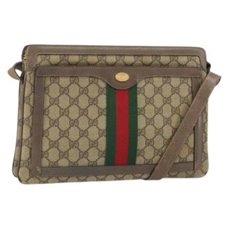 Gucci Sac bandouli&egrave;re en toile Pre-owned - Femme - Pre-owned - Beige - Taille: ONE Size