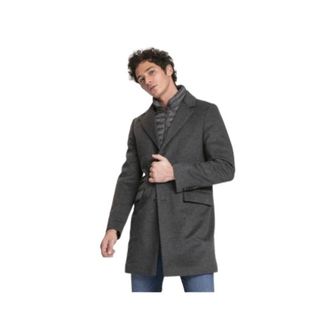 Moorer Homme, Manteaux, Gris, Taille: L Manteau à simple boutonnage