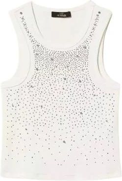 Twinset Femme, Tops, Blanc, Taille: 40 FR Sleeveless Top