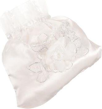 Valiclud Garneck Paquet de Mari&eacute;e Fleuri en Tissu Dentelle, Poche &agrave; Cordon Multifonctionnelle, Paquet &agrave; Main pour Demoiselle Dhonneur et Rangement Bonbons, Acc