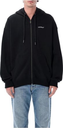 Off-white Homme, Sweatshirts et sweats &agrave; capuche, Noir, Taille: S Half Arrow Skate Zip Sweat &agrave; capuche