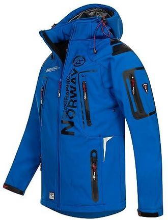 Geographical Norway Tangata Softshell fonctionnel pour homme (bleu, L)