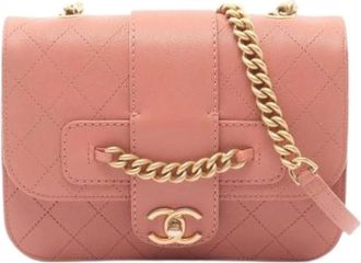 Chanel Sac bandouli&egrave;re Matelass&eacute; Pre-owned - Femme - Pre-owned - Rose - Taille: ONE Size
