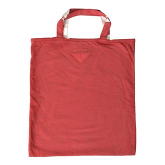 Prada Rot-Wei&szlig;e Stofftasche - - Bags - Damen - Rot - ONE SIZE