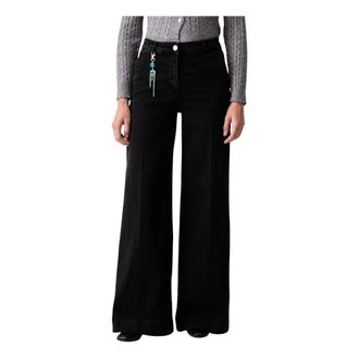 Fracomina Weite Jeans - - Trousers - Damen - Schwarzk - W26