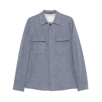 Eleventy Hemdjacke aus Denim - - Jackets - Herren - Blau - S