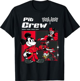 Disney Racing Pit Crew Mickey Minnie Daisy & Goofy Racers T-Shirt