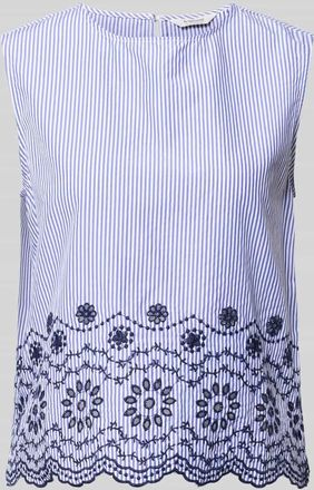 b.young Relaxed Fit Bluse mit floralem Lochstitching Modell Inzi