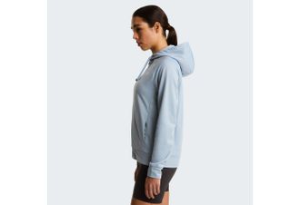 The North Face Fleecejacke W REAXION 2.0 HOODED FULL ZIP JACKET sportlicher Stil, mit Kapuze und Kordelzug, mit Eingrifftaschen