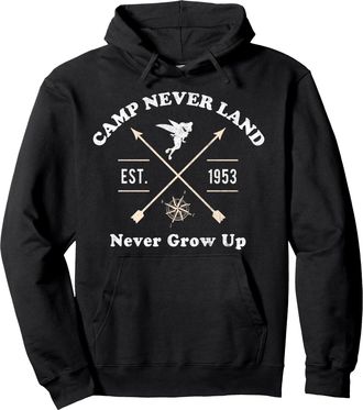 Disney Peter Pan Camp Never Land Logo Pullover Hoodie