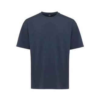 Genti Relaxed Fit Baumwoll-T-Shirt - - Tops - Herren - Blau - M