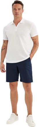 DeFacto Herren Bermuda Shorts Chino Kurze Hosen - Stretch Hose Jorts Hose Navy 30