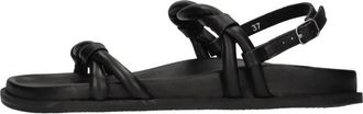 Elena Iachi Femme, Chaussures, Noir, Taille: 40 EU M55 Flat Sandal