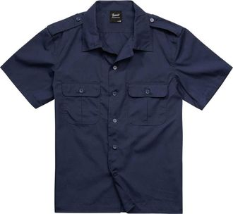 Brandit US Ripstop Shirt Short Sleeve, Farbe: Navy, Gr&ouml;&szlig;e: M