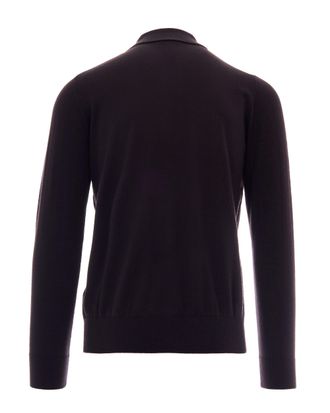 Paolo Pecora Mens Polo Shirt Virgin Wool Brown T-shirts And Polos