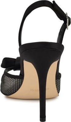 Nine West Gergia pour femme, Noir satin&eacute; 001, 40 EU