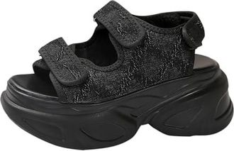 Generic Commerce ext&eacute;rieur grande taille talons hauts pantoufles cool printemps et &eacute;t&eacute; nouveaux styles &eacute;pais sur pantoufles pour femmes sandales anneau dortei