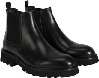 Desa Chaussures à enfiler en cuir DESA pour homme, respirantes et confortables, largeur standard, talon plat, bout rond - Idéales pour lautomne/hiver, rési